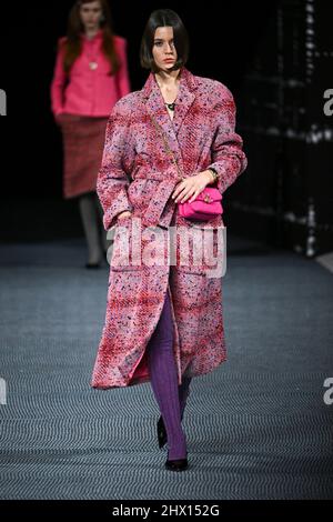 Model Vivienne Rohner walks on the runway during the Chanel Ready to ...