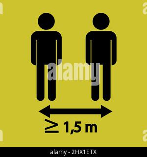 Distance Simple vector icon. Illustration symbol design template for ...