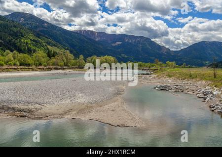 The Drava (Drau) River in Austria near Lienz Stock Photo - Alamy