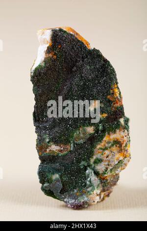 Druse of crystals garnet stone close-up from Tyrol, Austria Stock Photo ...