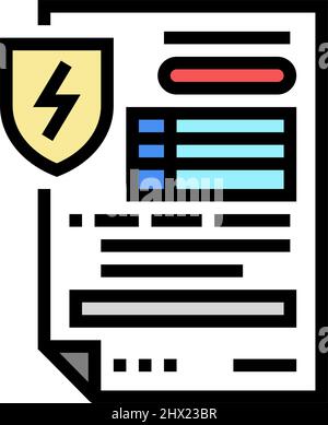 electrical rewiring color icon vector illustration Stock Vector Image ...