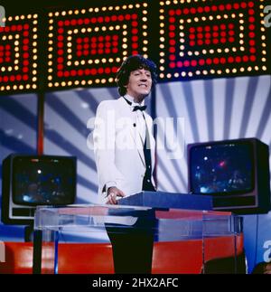 Disco ZDF Musiksendung, Moderator Ilja Richter, 1982. Disco, ZDF TV ...