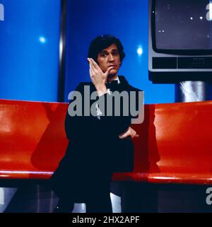 Disco ZDF Musiksendung, Moderator Ilja Richter, 1981. Disco, ZDF TV ...