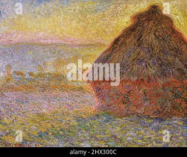 Grainstack, Sunset, Claude Monet, 1891 Stock Photo - Alamy
