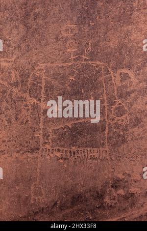 The Desecration Panel is a long group of rock art panels along the San ...