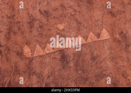 The Desecration Panel is a long group of rock art panels along the San ...
