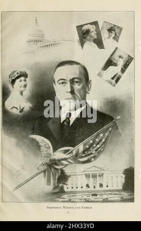 President Woodrow Wilson and his family. From Left: Margaret Wilson ...