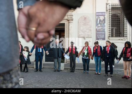 Rome, Italy 28/10/2017: Prayer March for the 500th anniversary of the ...
