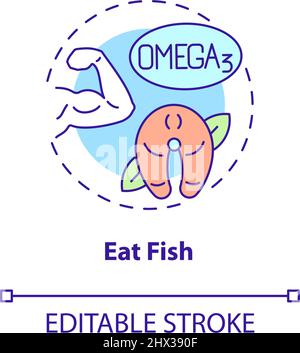fish-eating fish icon. Flat modern style vector illustration Stock ...