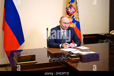 Moscow, Russia. 04 March, 2022. Russian President Vladimir Putin ...