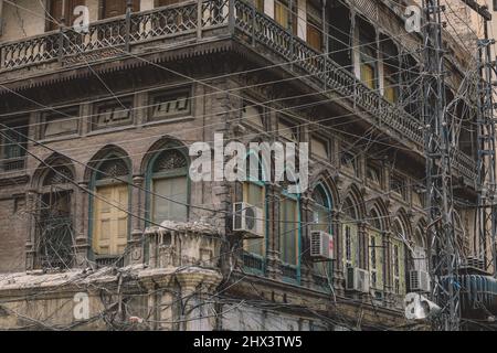 Interesting View to the Old Streets of Pakistan Peshawar City Center ...