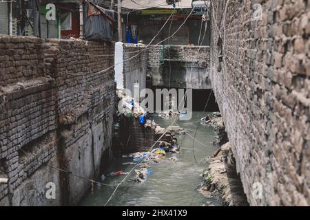 Daily Life View to the Peshawar City Center Empty Streets with No ...