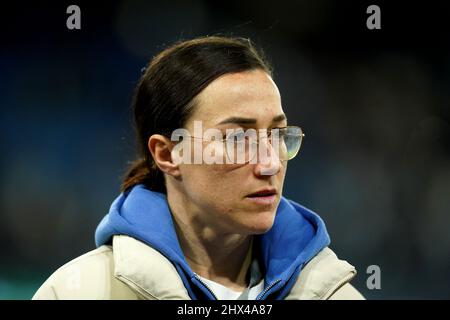 Lucy Bronze pitch side prior to the UEFA Champions League round of ...