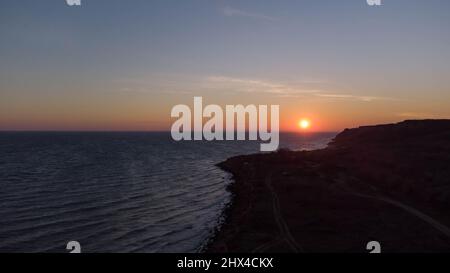 Seashore view from above. Ukraine. Zatoka Stock Photo - Alamy
