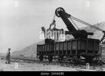 Blasting Iron Ore: A Mine At Corby, Northants -- Boring for samples of ...