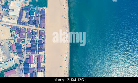 Seashore view from above. Ukraine. Zatoka Stock Photo - Alamy