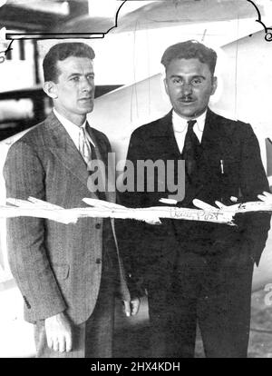 Wiley Post, left and Harold Gatty, seen here in 1931. Wiley Hardeman ...