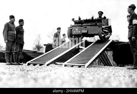 A Royal engineers Combat Engineer Tractor, on its road transporter, at ...