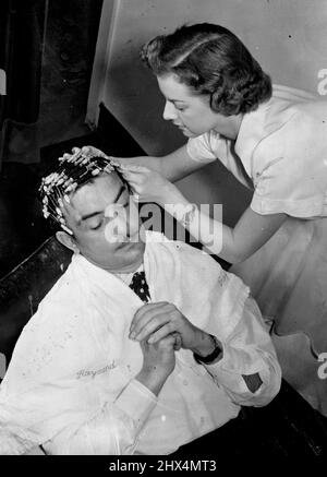 Mr Teasy Weasy London hairdresser Raymond with model actress Wendy ...