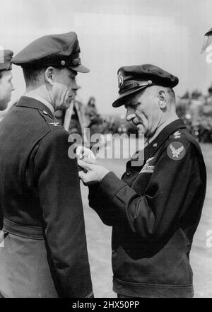 U.S. Air Force Col. Jack Arthaud, 33rd Fighter Wing commander, escorts ...