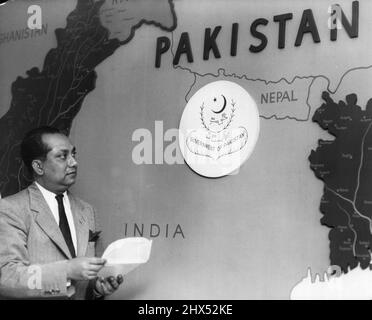 Habibur Rahman, Pakistan high commissioner photographed in his office ...