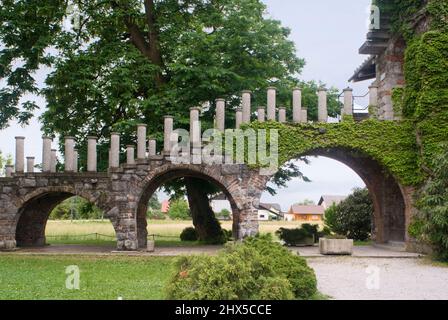 Slovenia, Ljubljana, Crna Vas, St Michael's Church exterior, architect ...