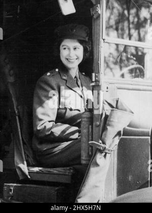 World War II - Princess Elizabeth, later Queen Elizabeth 2nd, training ...