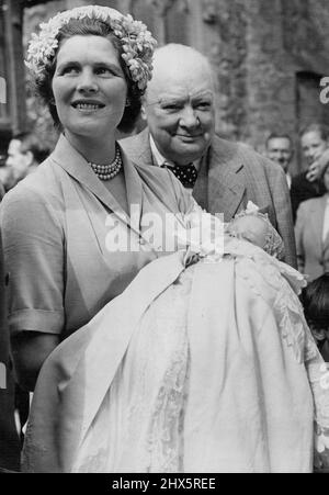 Mr Christopher Soames with his wife Mary Soames daughter of Sir Winston ...