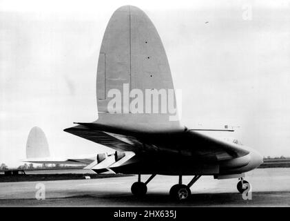Britain's First Flying Wing -- A view of the jets of the new A.W.52 on ...