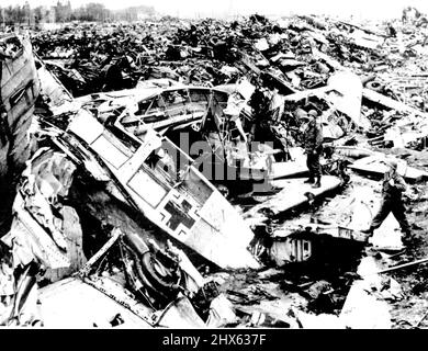 Remains of an American military plane that crashed below the Russell ...