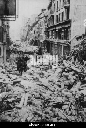 Normandy, France: July 11, 1944. An endless stream of supplies flow ...