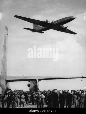 The Bristol "Brabazon," the world's largest civil landplane, was ...