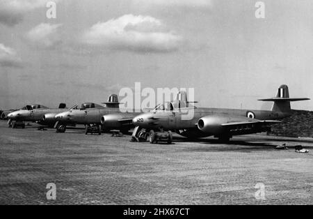 historical jet fighter on an airfield Stock Photo - Alamy