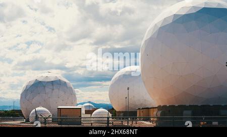 Radomes providing strategic and theater missile warning for the United ...