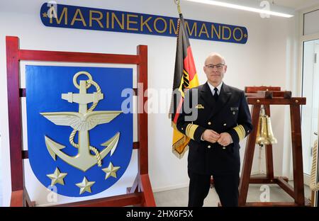 Rostock, Germany. 07th Mar, 2022. Vice Adm. Jan Christian Kaack, future ...