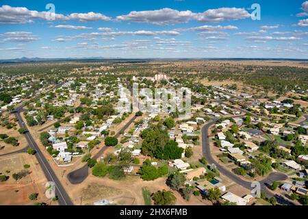 Aerial of Clermont Queensland Australia Stock Photo - Alamy