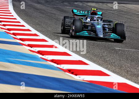 Bahrain, UAE, 10/03/2022, Lewis Hamilton (GBR) Mercedes AMG F1 W13. 10. ...