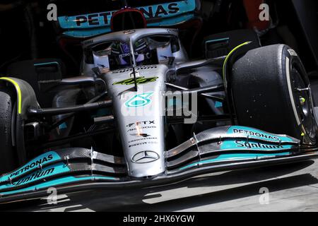 Bahrain, UAE, 10/03/2022, Lewis Hamilton (GBR) Mercedes AMG F1 W13. 10. ...