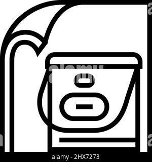 silicone rubber elastomer line icon vector illustration Stock Vector ...