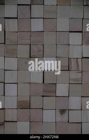 Art composition with wooden cube blocks Stock Photo - Alamy