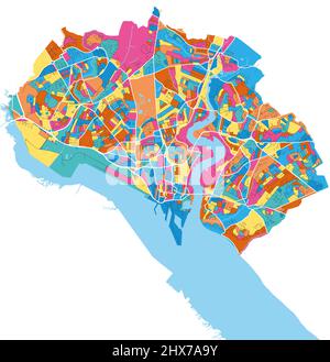 Southampton downtown Map with many details for various usecases. This ...