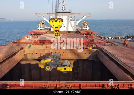 YANTAI, CHINA - MARCH 10, 2022 - A passenger rolling ship of China ...