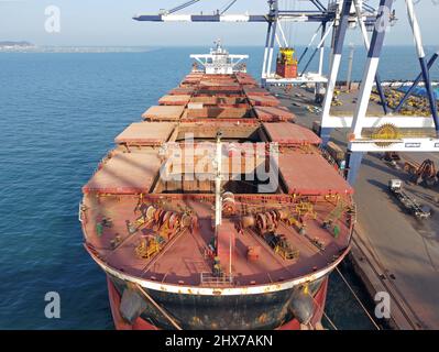 YANTAI, CHINA - MARCH 10, 2022 - A passenger rolling ship of China ...
