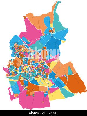 Urban vector city map of Swindon, England Stock Vector Image & Art - Alamy