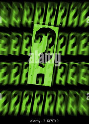Four Question Marks Stock Photo - Alamy