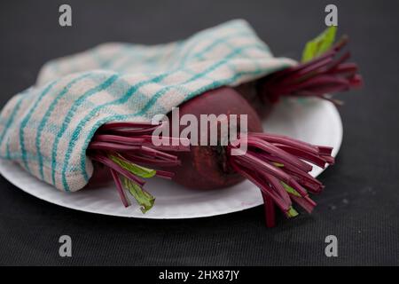 Beetroot on display at a village fair Stock Photo - Alamy
