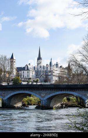 Exterior view of Pau Castle, a historic monument in France Stock Photo ...