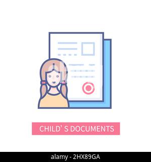 Online divorce paper icon. Outline online divorce paper vector icon ...