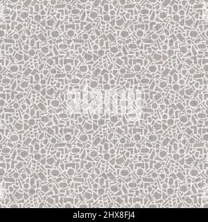 French gray geometric linen seamless pattern. Tonal farmhouse cottage ...
