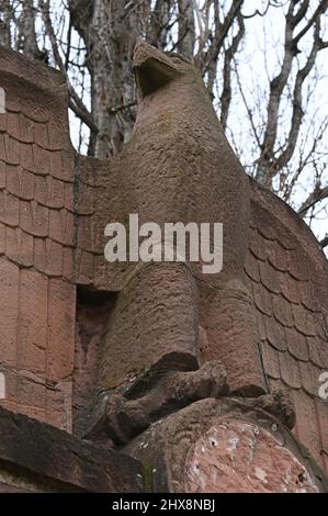 Relics of Nazi architecture at a former barracks in Heidelberg Stock ...